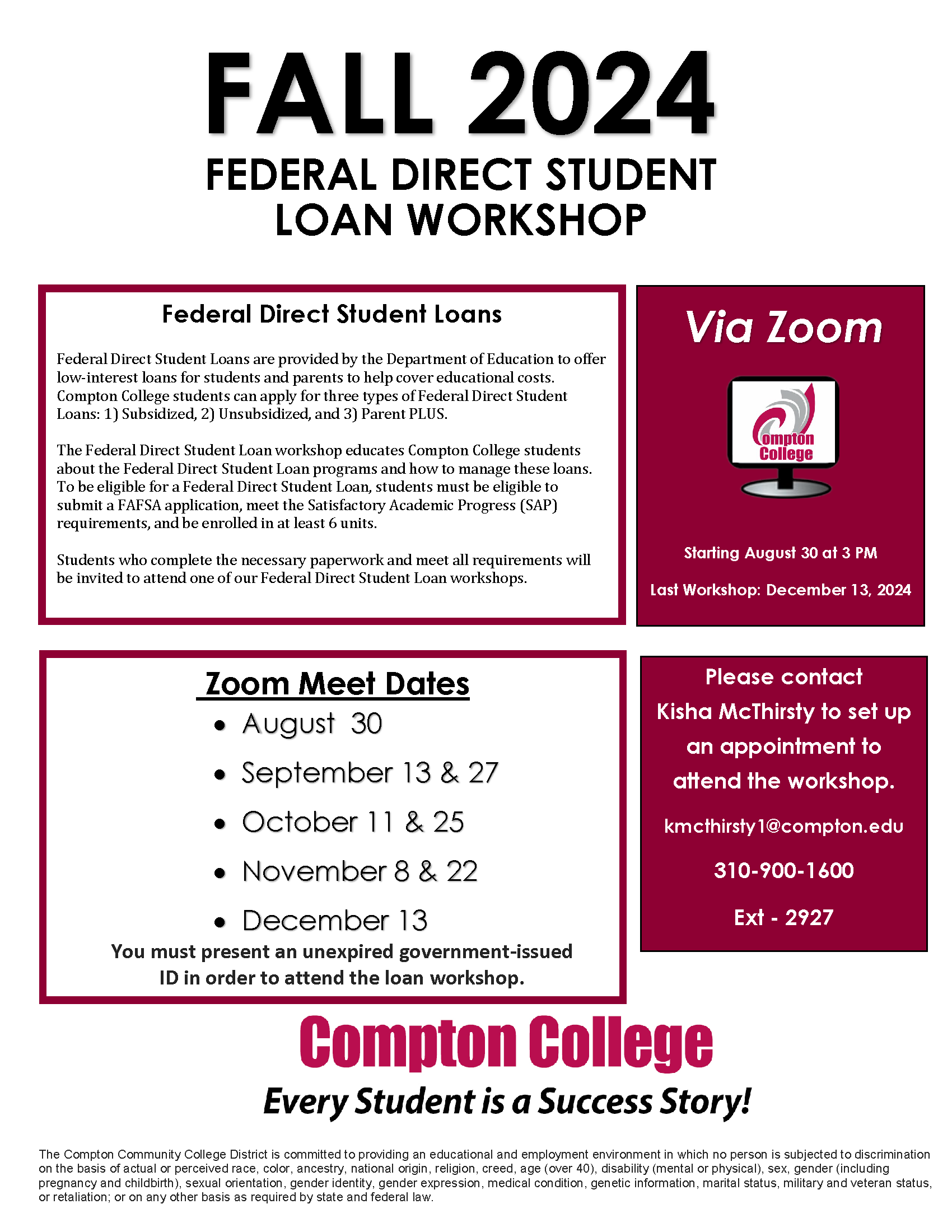 Financial Aid Workshops
